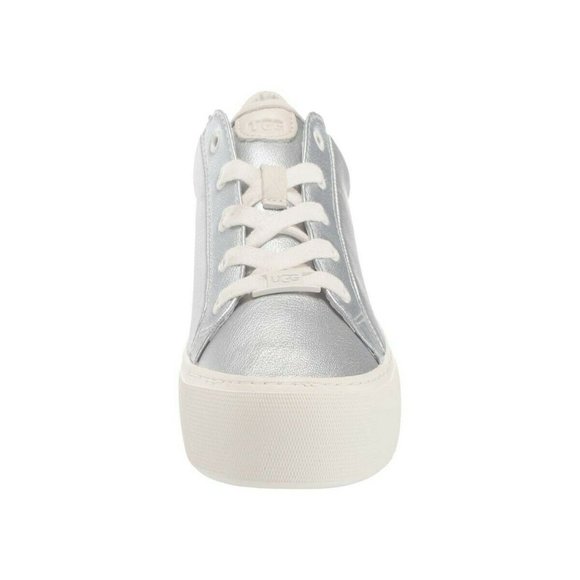 UGG | Shoes | Ugg Womens Sneakers Zilo Metallic Silver Gary Sneaker ...